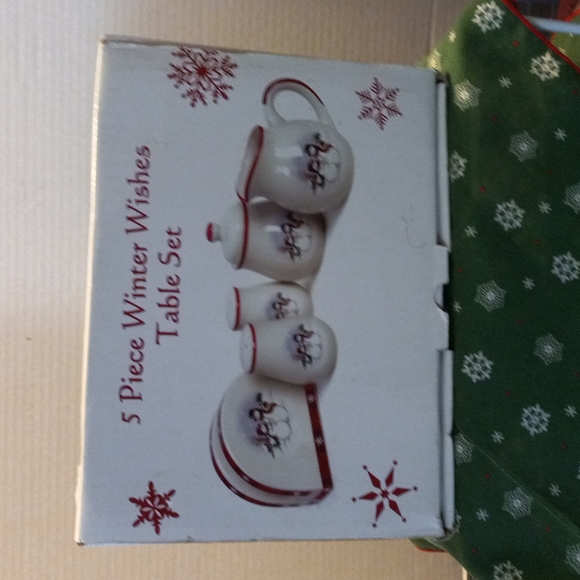 Holiday | 5 Pc Winter Wishes Table Set | Poshmark